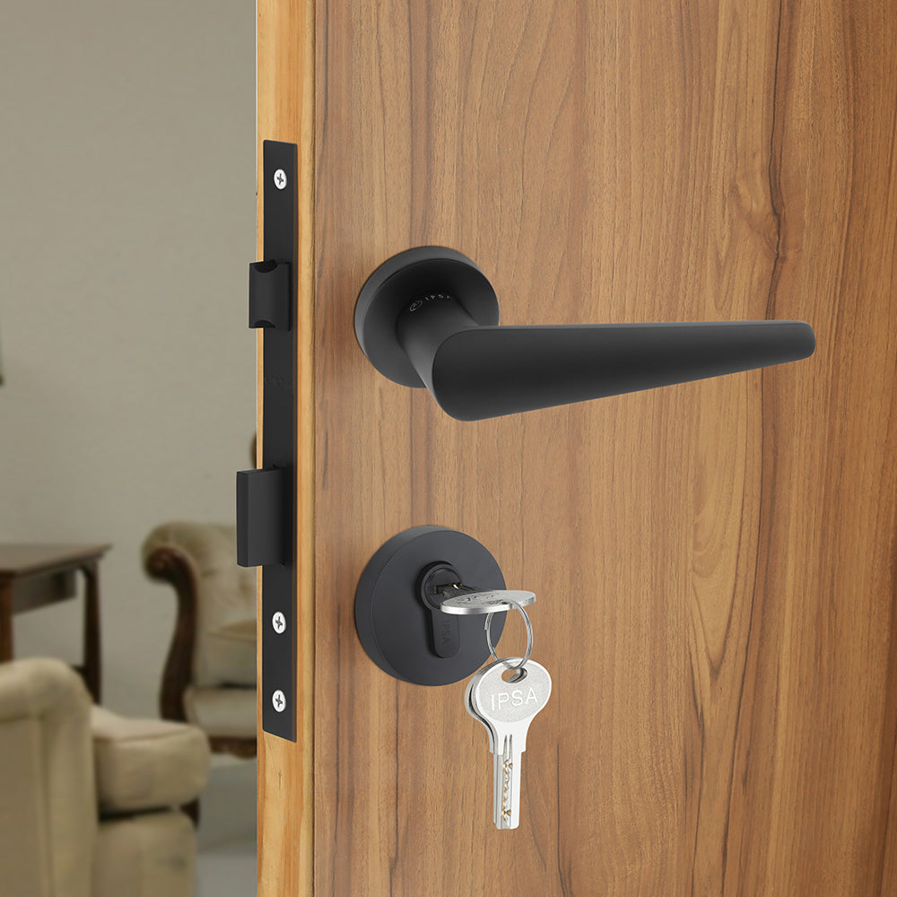 IPSA Bone Moderna Series On Rose Door Handle without Lock Body & Cylin