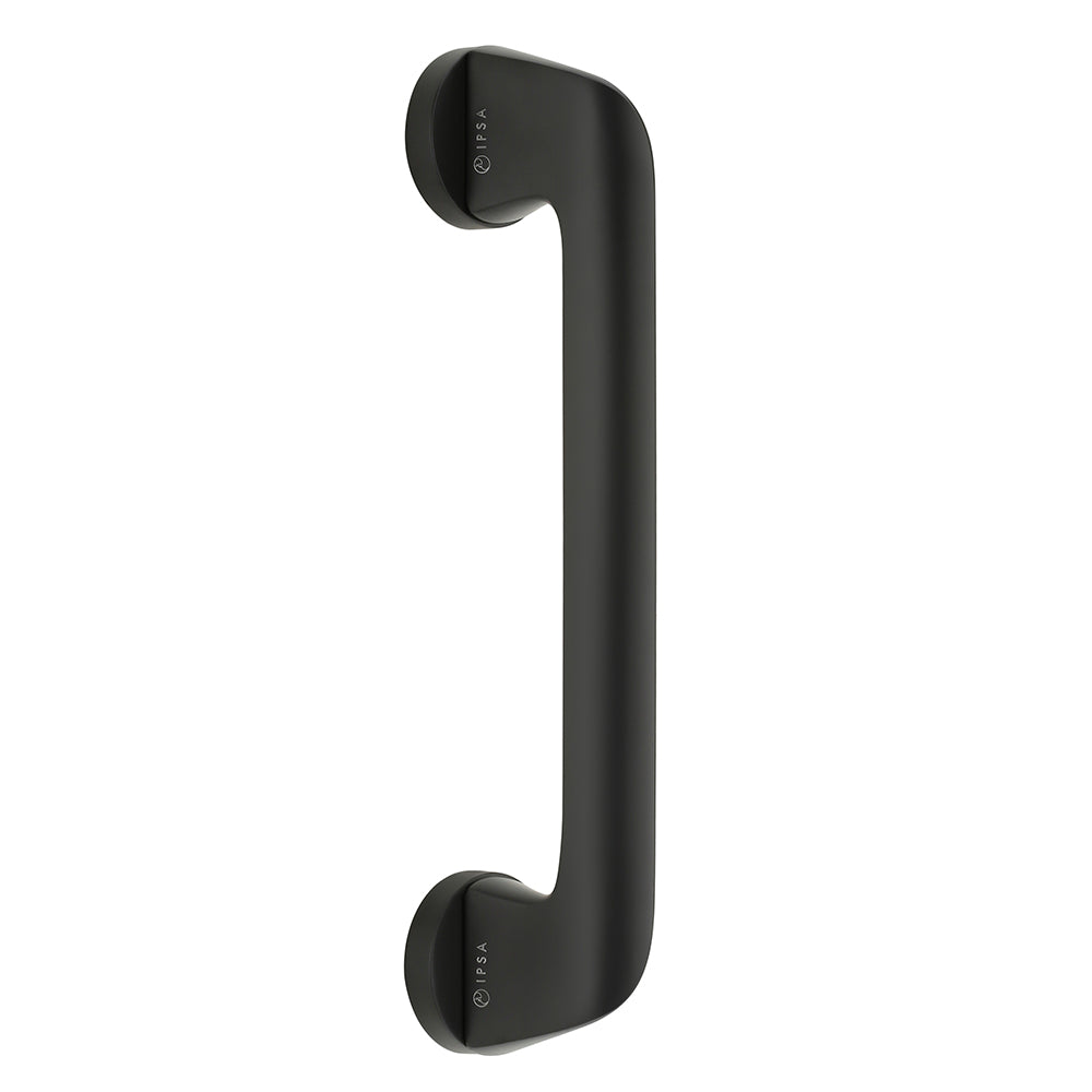IPSA Ceil 10 inch Glass Door Pull Handle Made by Zinc Alloy Finish Bla